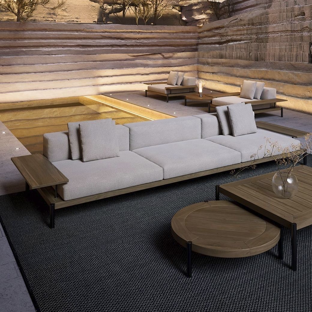 Sofá para ambiente externo - Lademadera - GANDIA BLASCO - cinza / cor ...