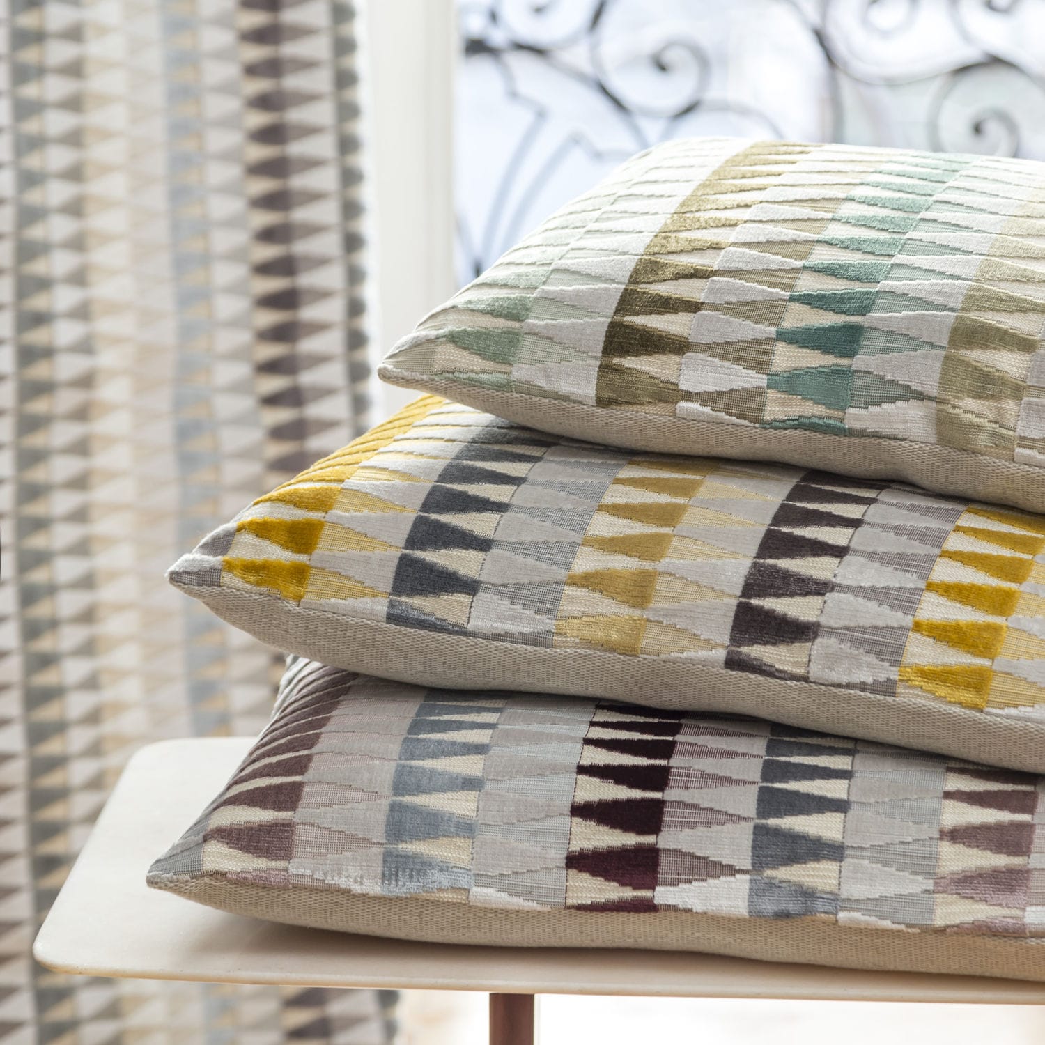 Tecido para estofados - PINACULO - GANCEDO - para cortinas / de cor ...