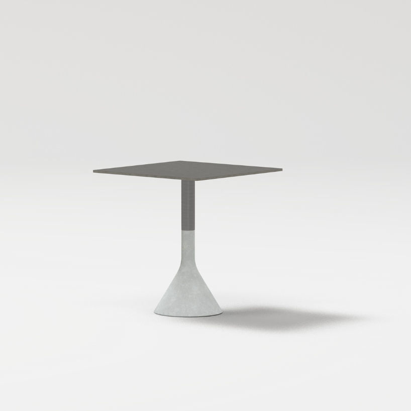 Mesa contemporânea - NECK - POINT - em alumínio pintado / em alumínio ...