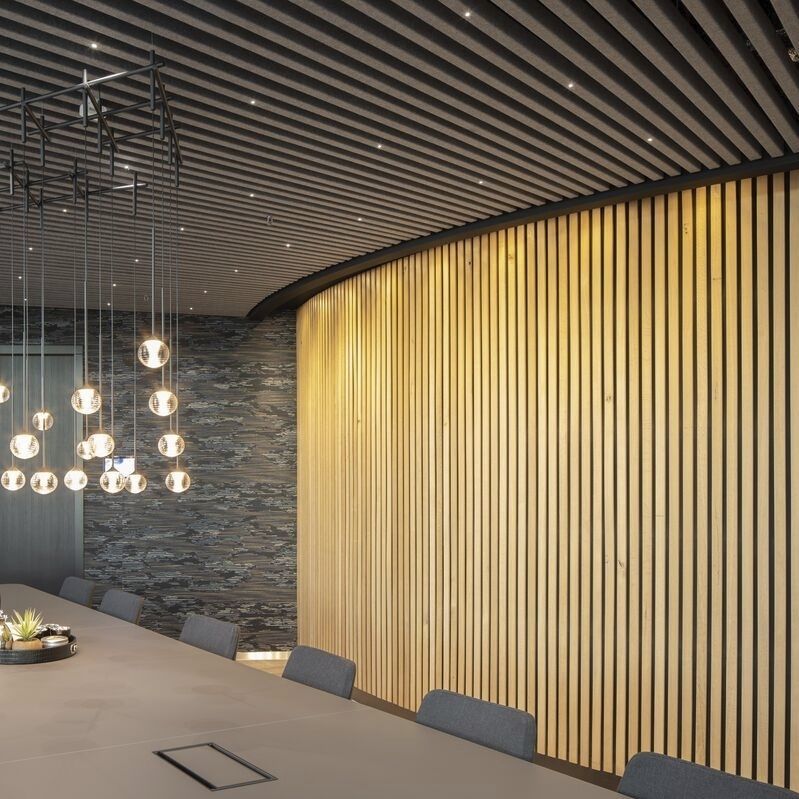 Painel acústico para teto - HeartFelt® PareauLux - Hunter Douglas ...