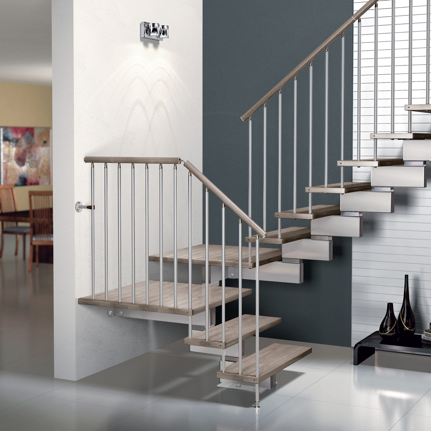 Escada reta - JAZZ : SC - SK SYSTEME - em L / em U / curva