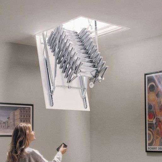 Escada retrátil de sótão - ZENITH - SK SYSTEME - fole / em alumínio