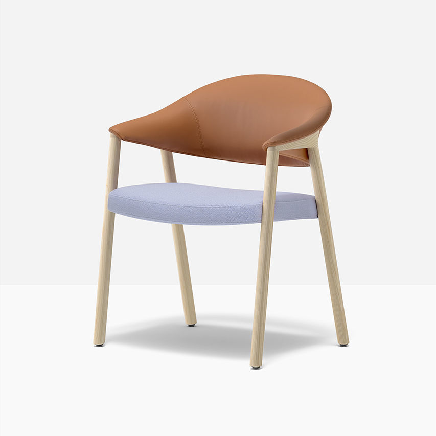 Cadeira contemporânea - Héra Soft - PEDRALI - em tecido / com base em ...