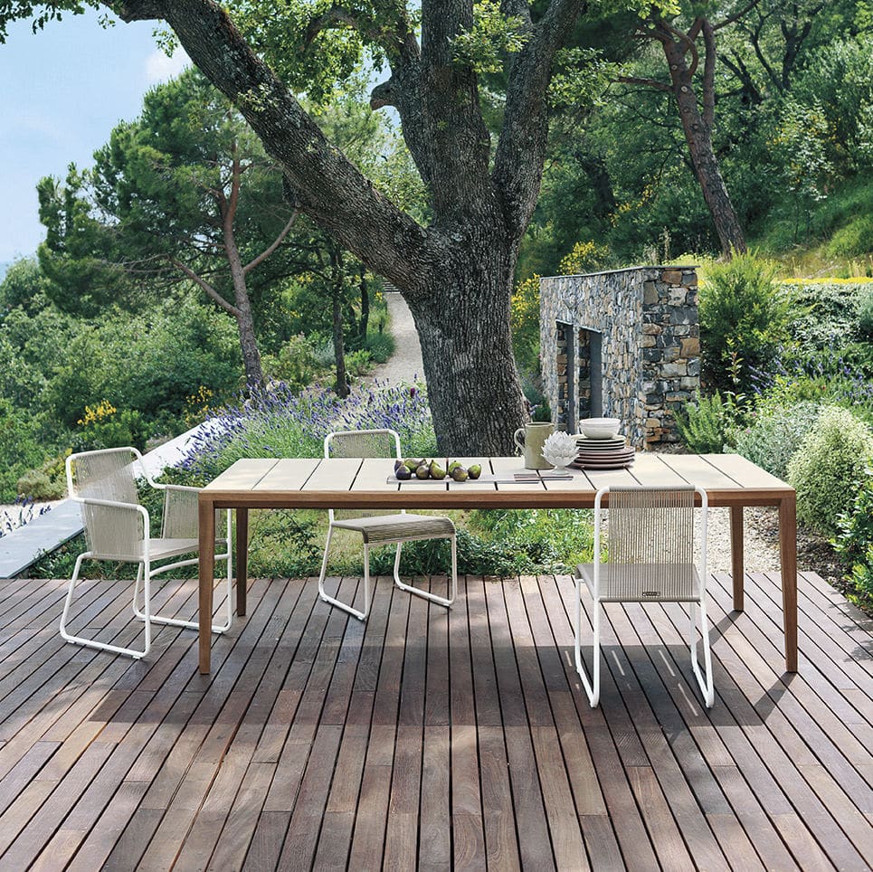 Mesa de jantar contemporânea - TEKA 174 - RODA - em teca / em cerâmica ...