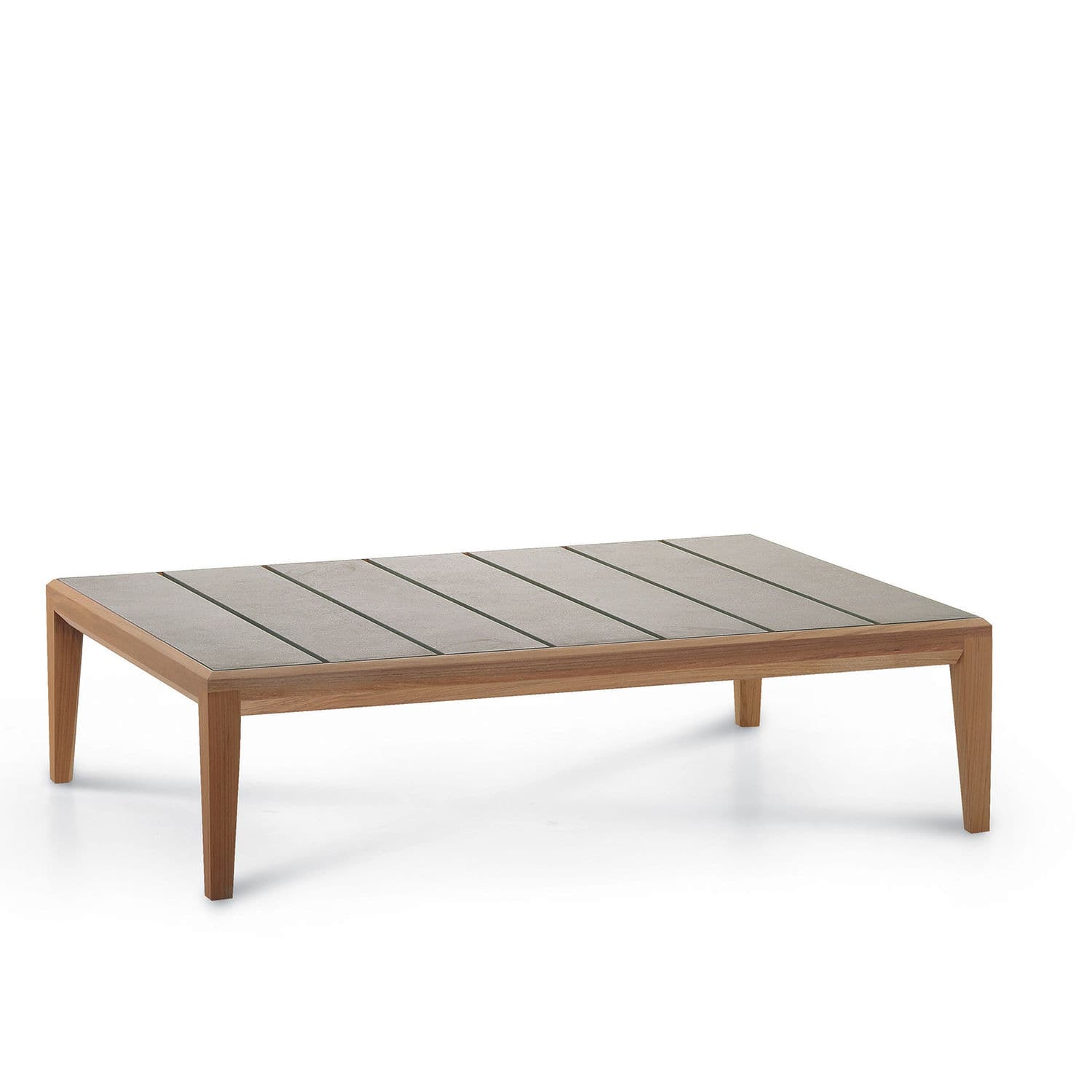 Mesa de centro contemporânea - TEKA 009 - RODA - em teca / em cerâmica ...