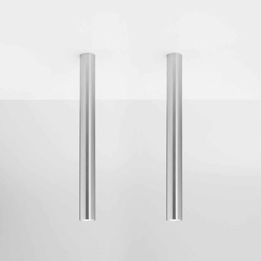 Plafon contemporâneo - MERY - Aqlus - redondo / tubular / em alumínio