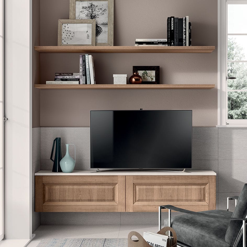 Móvel de parede contemporâneo para TV - LIVING EASY - SCAVOLINI - em ...