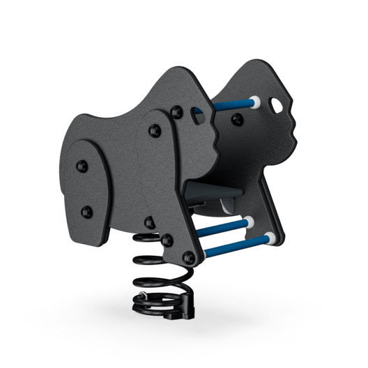 Gangorra de mola em compensado - M165 - KOMPAN - animal / monolugar