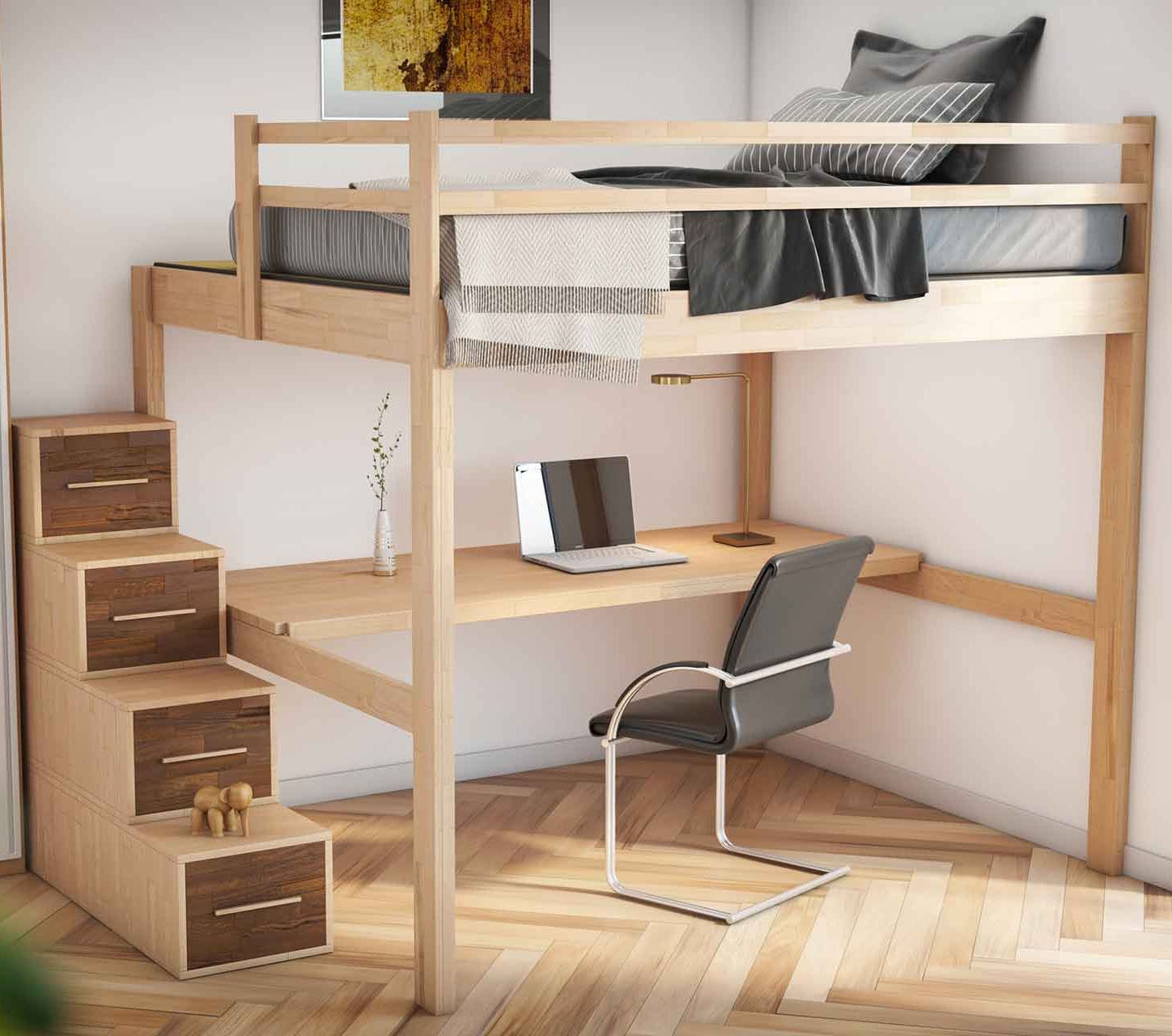 Cama alta - Tree House - Cinius - cabana / de solteiro / contemporânea