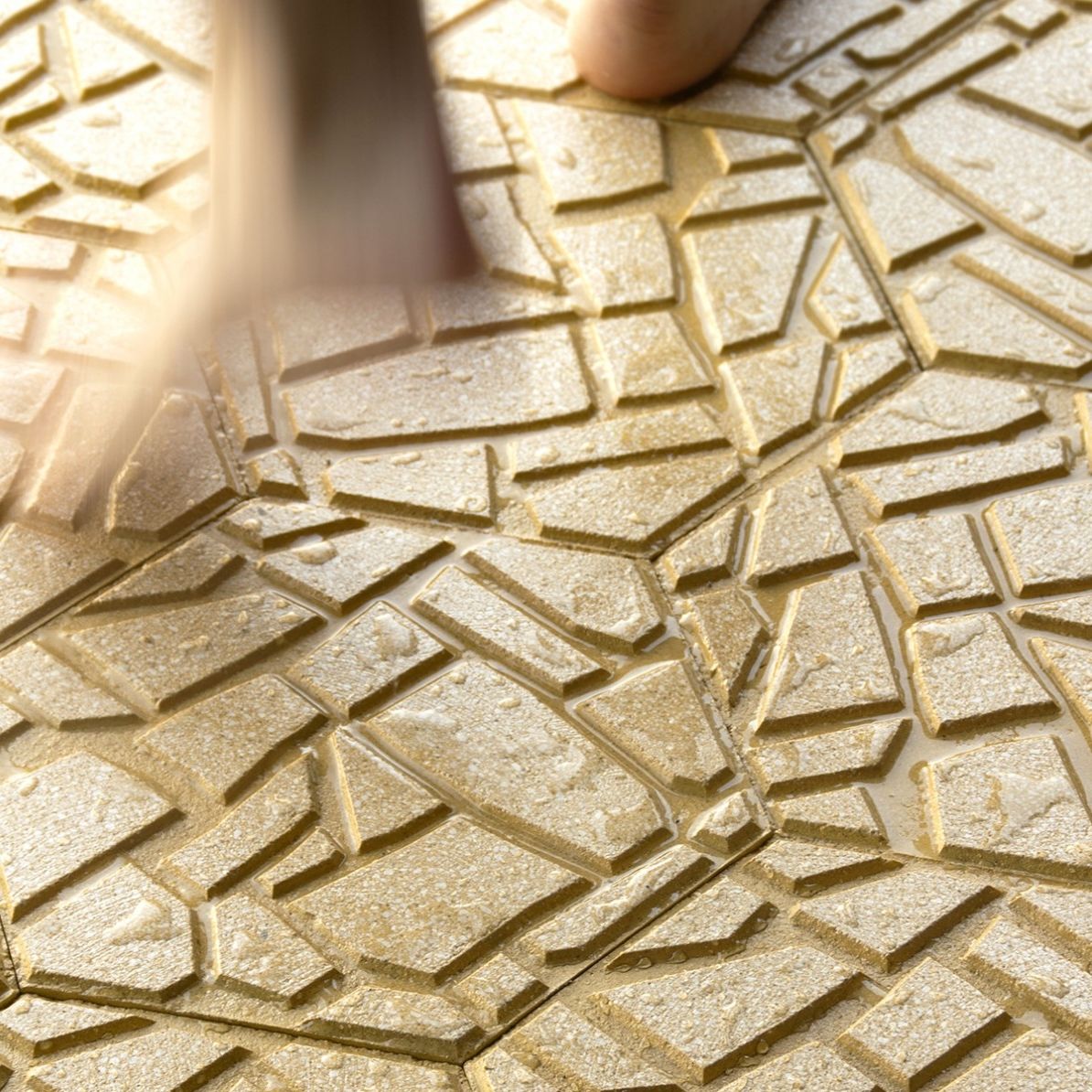 Bloco de pavimentação em concreto - TERRAZZO - Escofet - para ambiente ...