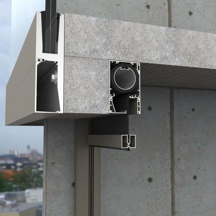 Persiana rolô - FIXSCREEN® MINIMAL SMALL M7A F - RENSON - para janela ...