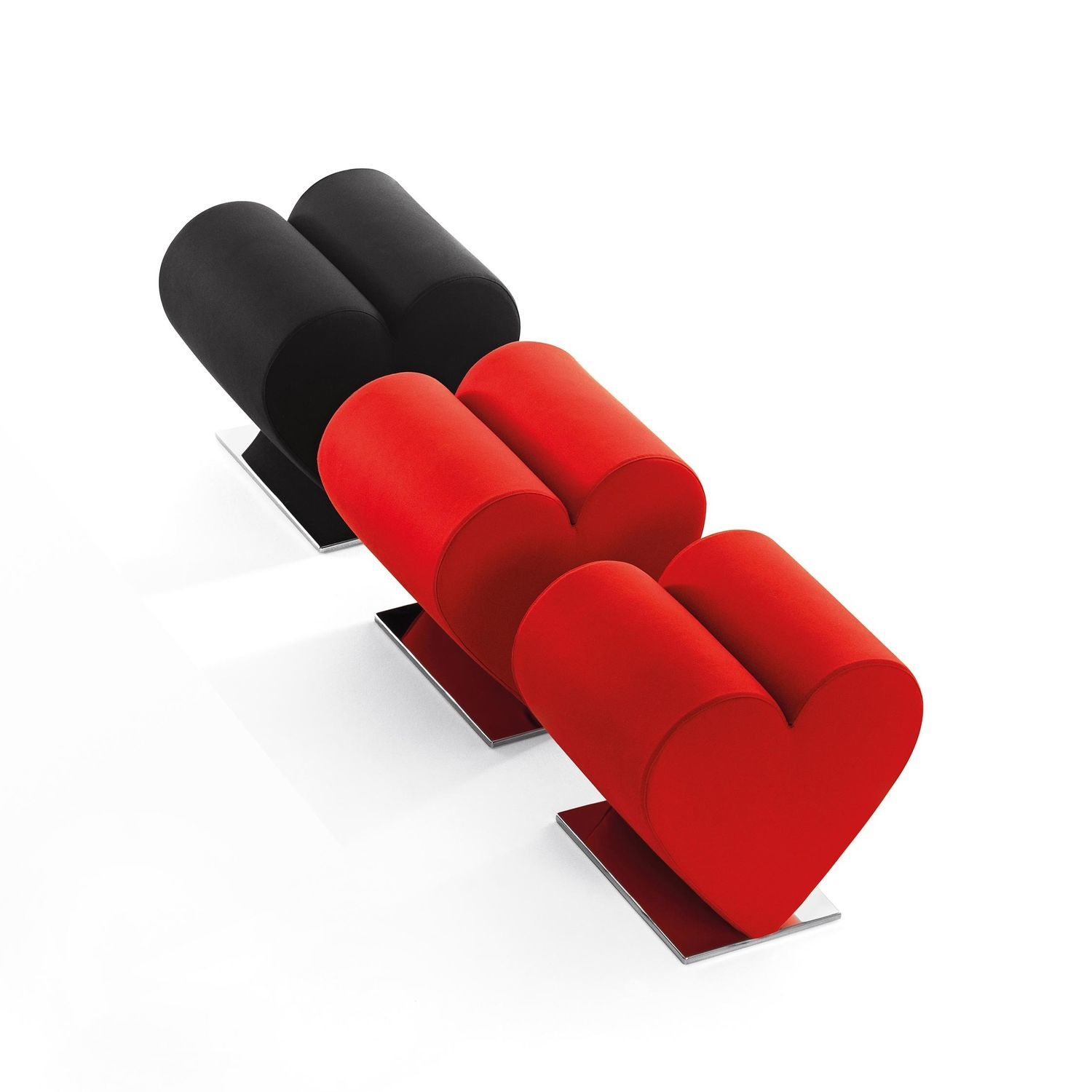 Puff de design original - LOVE - OPINION CIATTI - em tecido / em couro ...