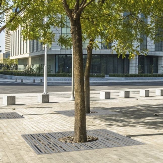 Grelha arvoreira quadrada - RADICI - CITY DESIGN - em aço / em aço ...