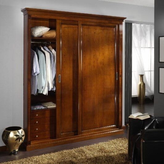 Guarda-roupa de parede - 787X - SALCA ASIAGO - clássico / em cerejeira ...