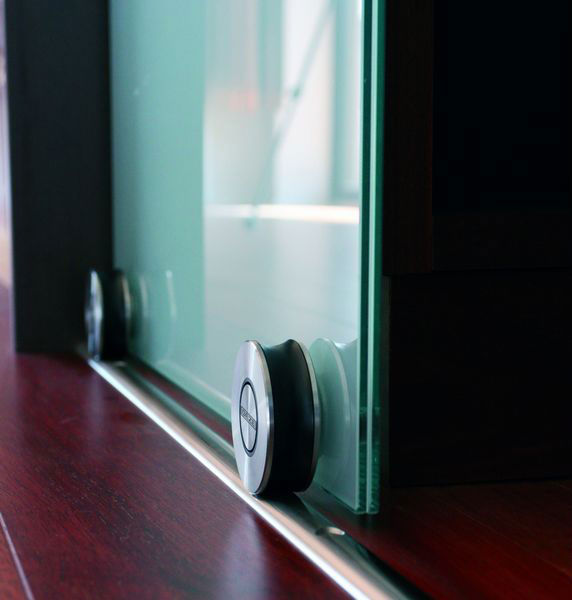 Sistema deslizante para porta de vidro de correr - GEOLAN - GEZE