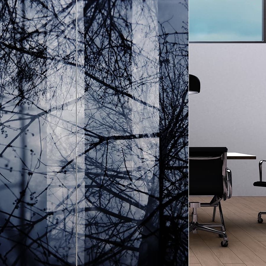Painel de vidro laminado - NEIL'S BRANCHES - Skyline Design - temperado ...