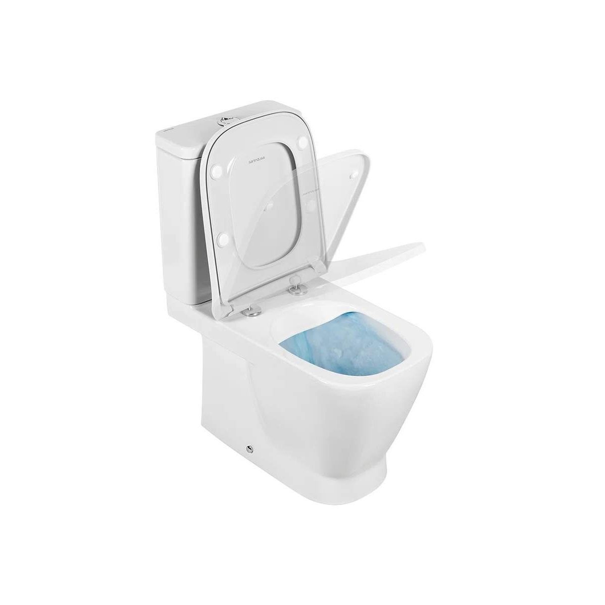 Vaso sanitário de piso - LOOK VO - Sanindusa - em porcelana / da linha ...