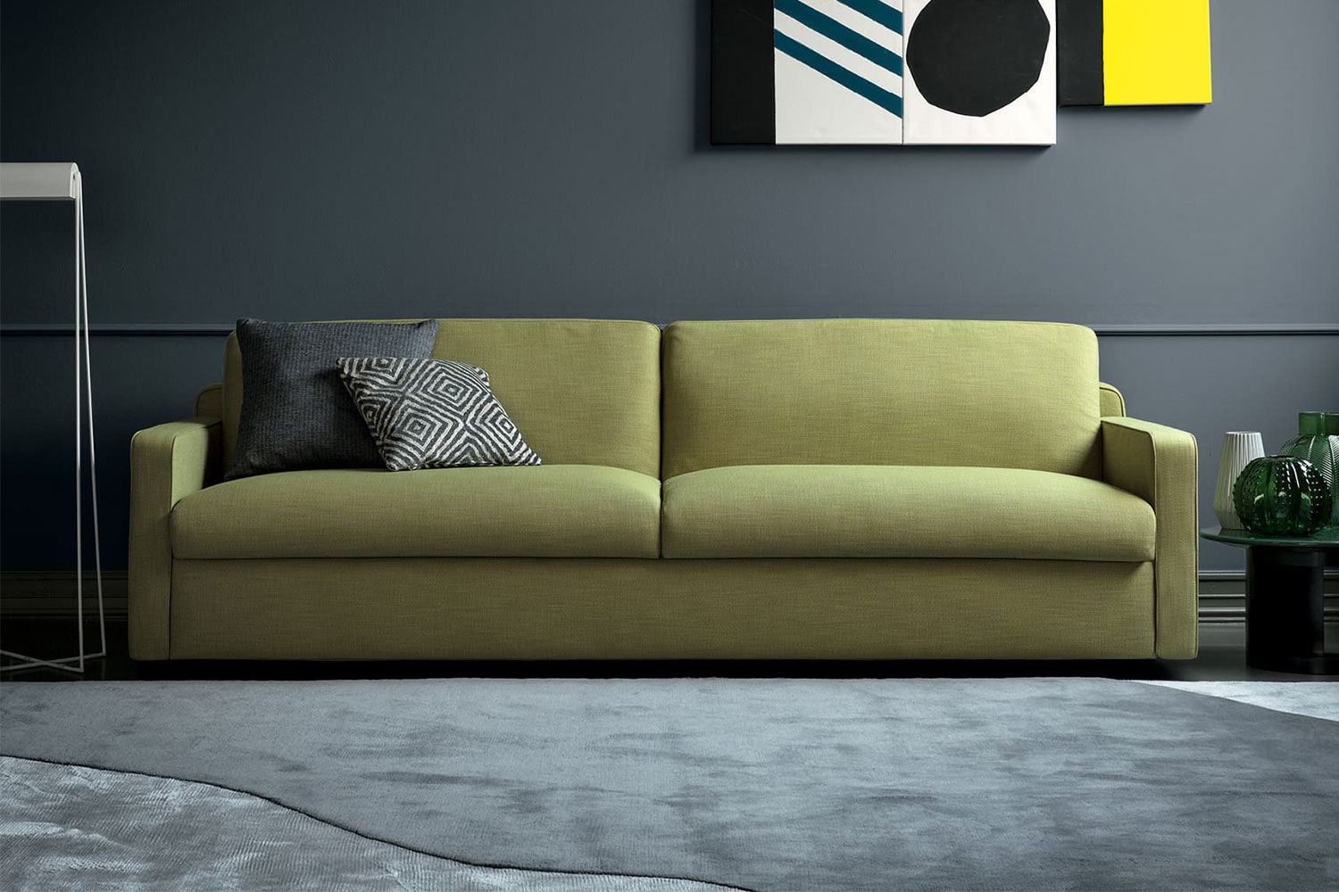 Sofá-cama - George - Bodema - contemporâneo / em tecido / em couro