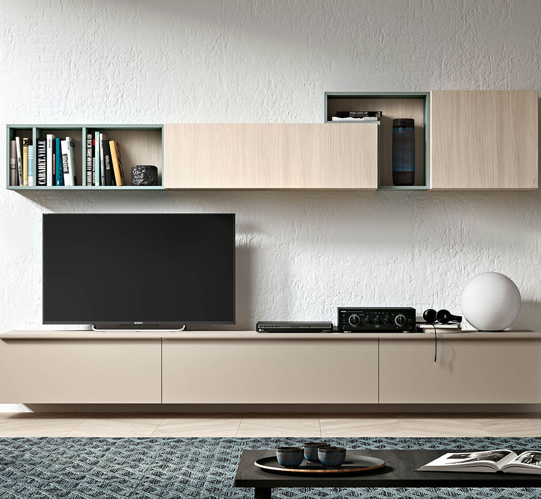 Móvel de parede contemporâneo para TV - Im20_l19 - Clever - em laminado ...