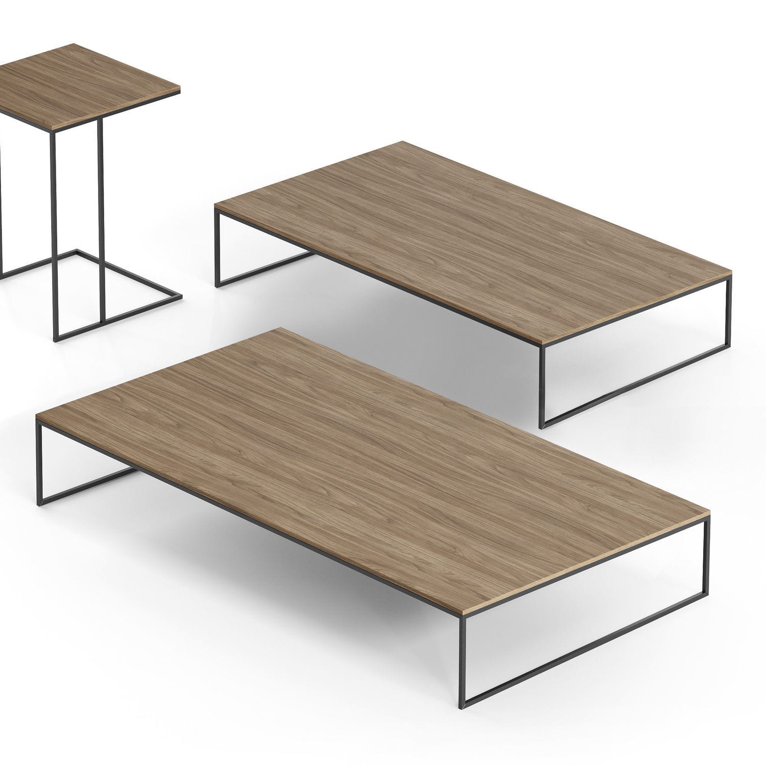 Mesa de centro contemporânea - NEXUS - Doimo Salotti - com folheado de madeira / em madeira ...