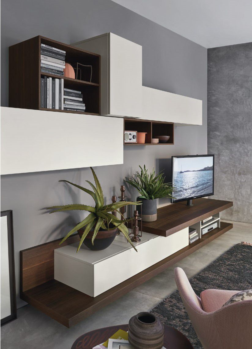 Móvel de parede contemporâneo para TV - L6C37 - SANGIACOMO - com ...