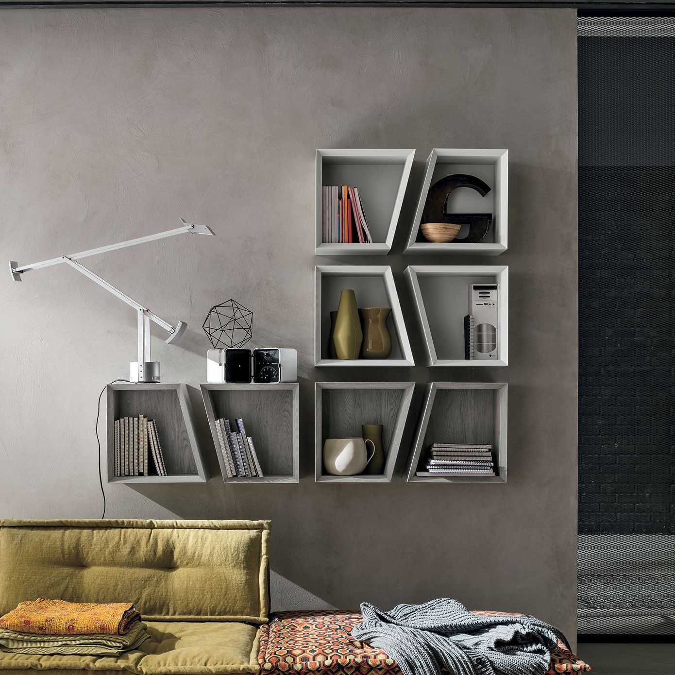 Estante de parede - CORNER - Target Point - contemporânea / em laminado ...