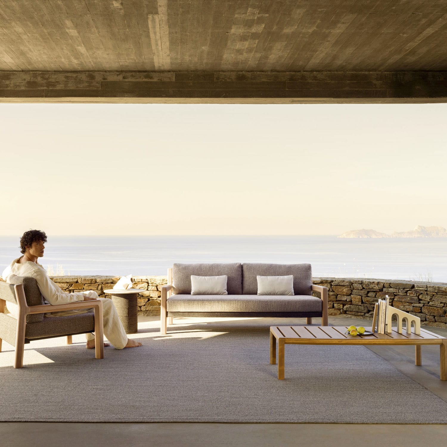 Sofá contemporâneo - 25742 - Varaschin - para ambiente externo / em ...