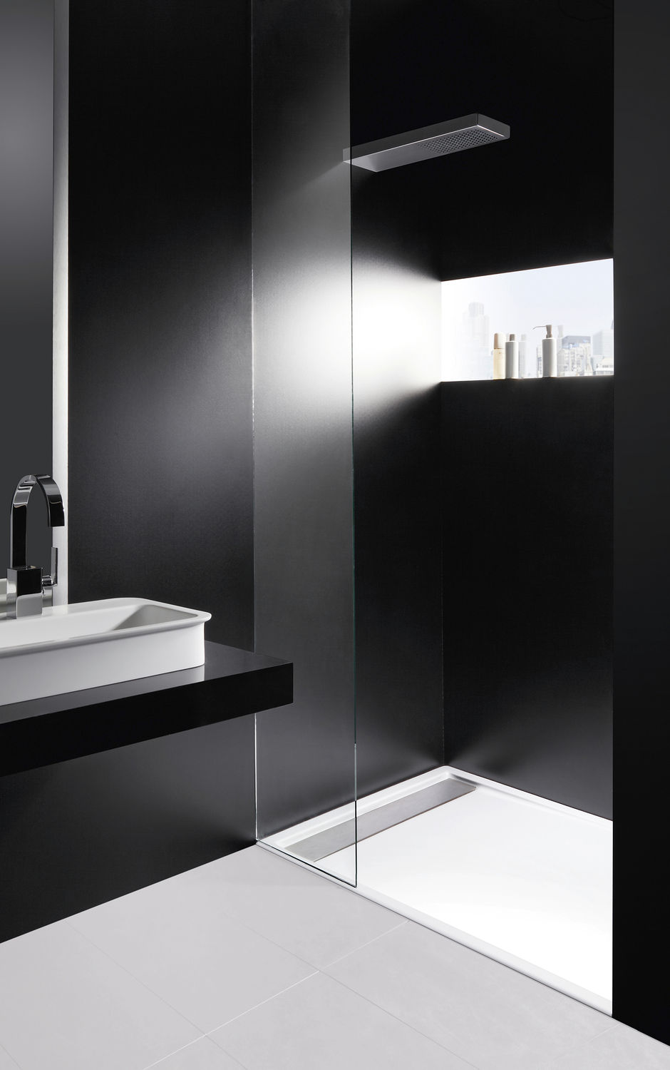 Piso de box retangular - ZERMATT - Repabad - pronto para receber ...