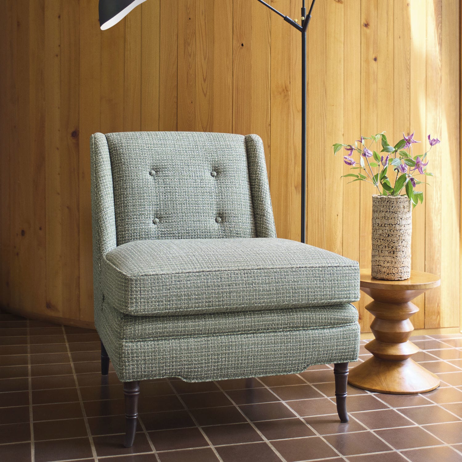 Tecido para estofados - EMILIO - Thibaut - de cor lisa / em poliéster ...