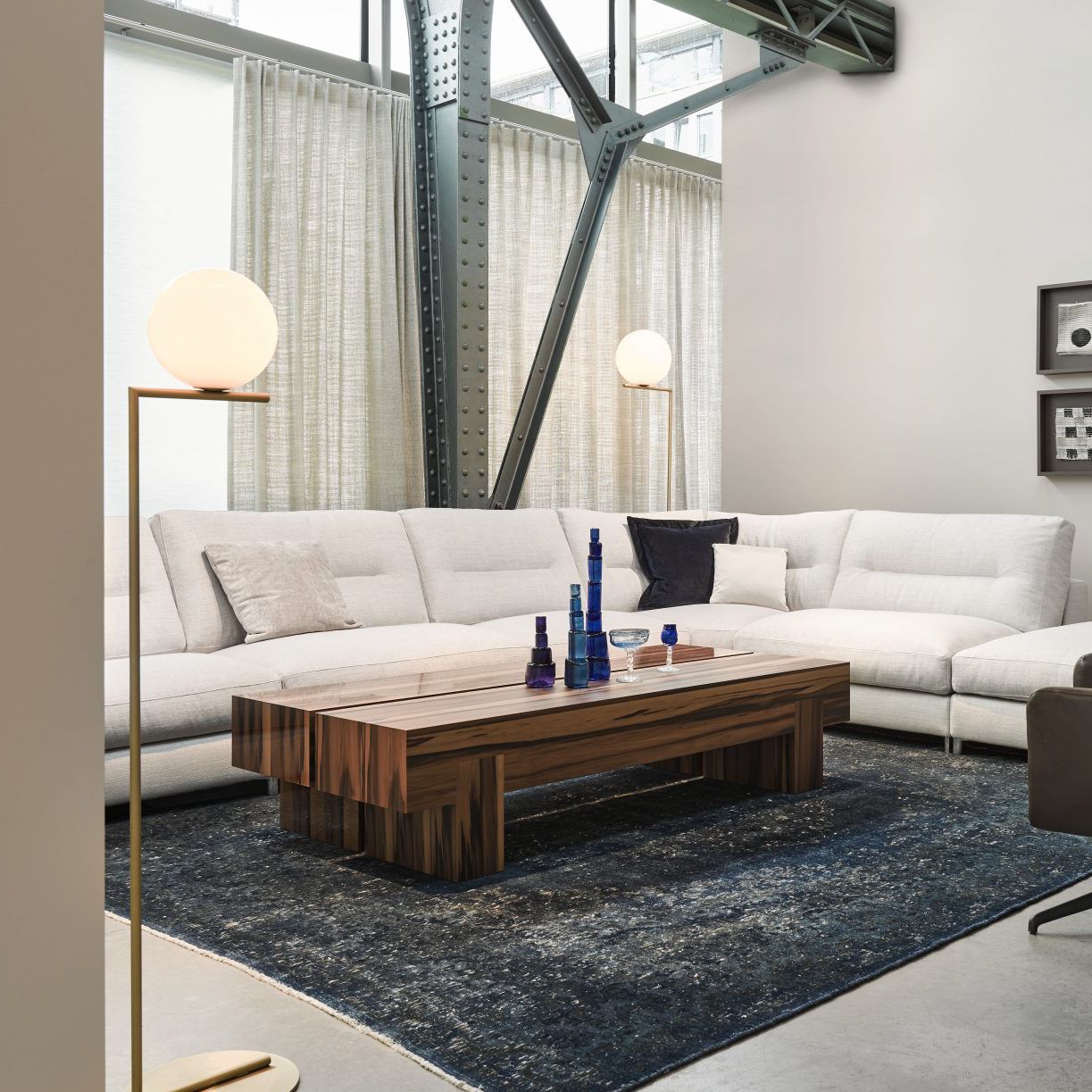 Mesa de centro contemporânea - BIMU - Linteloo - com folheado de ...