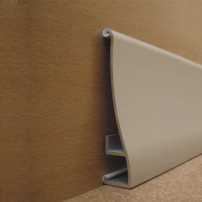 Rodapé em aço inoxidável - NOVORODAPIE® ALUMINIO - EMAC - acústico