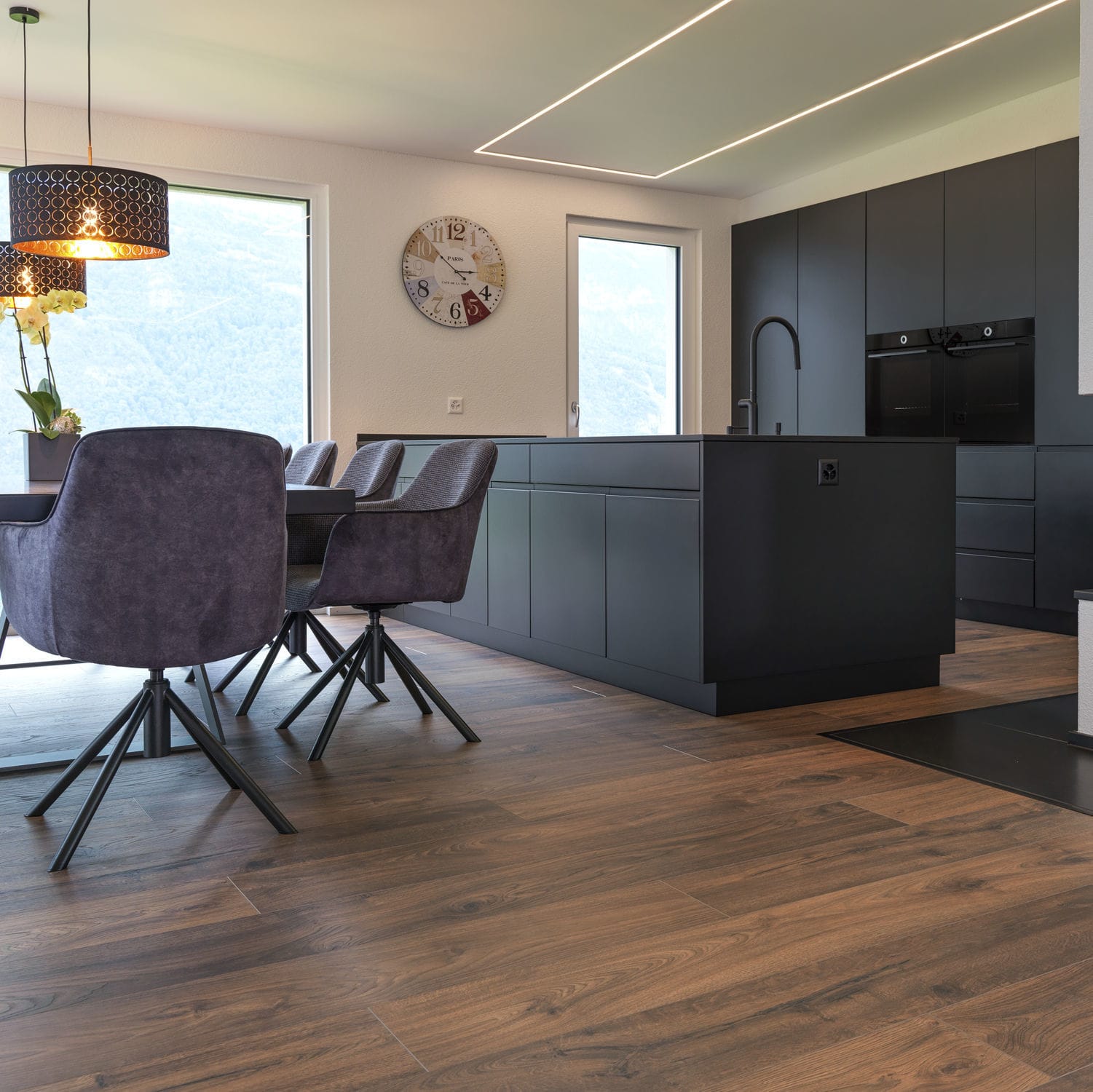 Piso laminado em madeira - SUNSET - Swiss Krono / GRAND selection - flutuante / efeito de ...