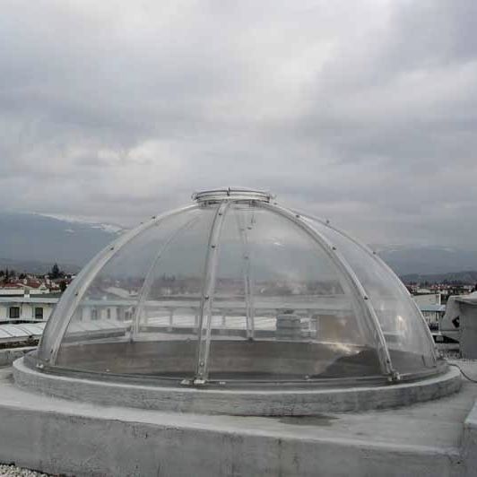 Domo em policarbonato - SELF-SUPPORTING MODULAR - CAODURO - curvo ...