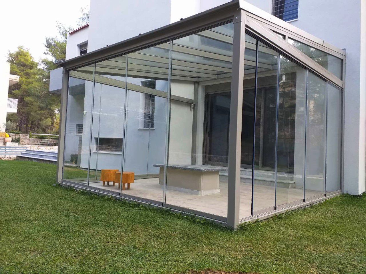 Painel de vidro transparente - COSPI EPAL - COSPICON SA - para edifício ...