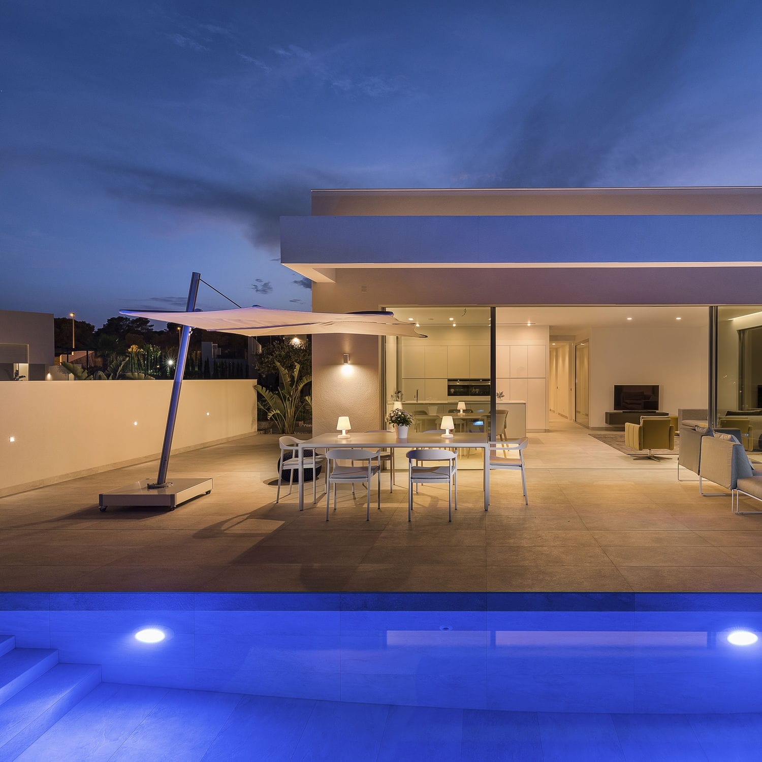 Ombrelone retangular - SPECTRA - Umbrosa - lateral / orientável / em ...