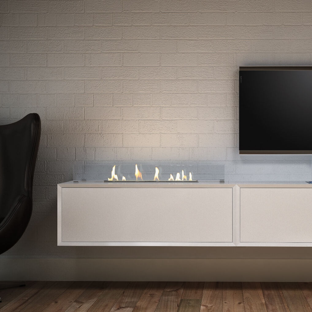 Lareira ecológica a bioetanol - CLIC - Decoflame - contemporânea ...