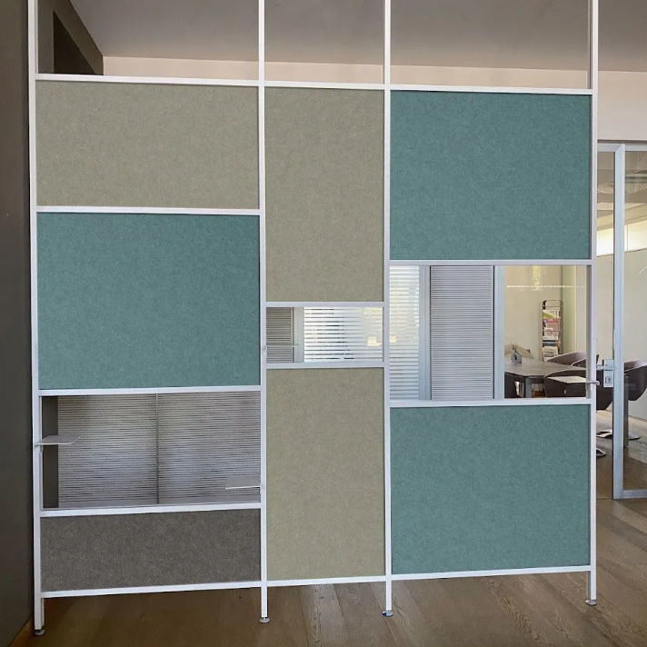 Divisória modular - TETRIX QUADRO TOSCA - STUDIO T - em PET / da linha ...
