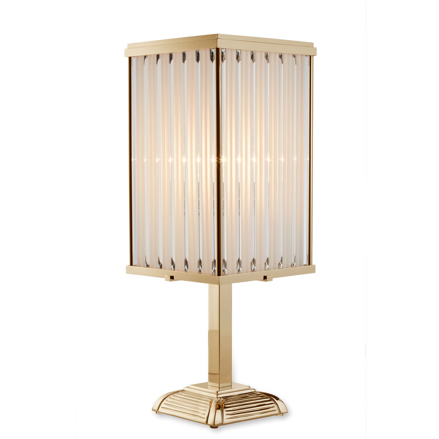 Luminária de mesa - KARREE GOLD - Art Deco Schneider - em latão polido ...