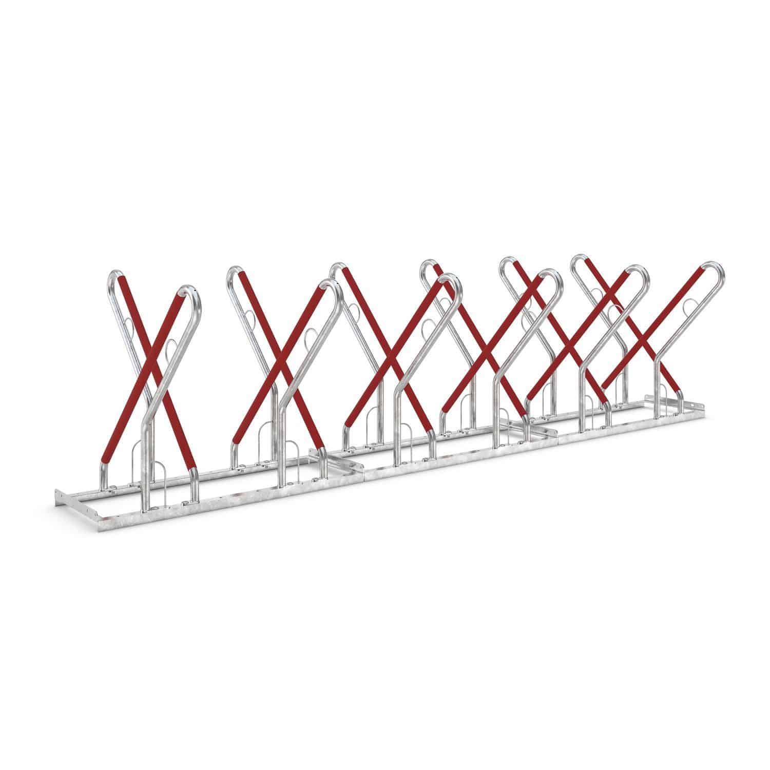 Bicicletário de piso - 0522 XBF - wsm Raumsysteme - em aço galvanizado ...