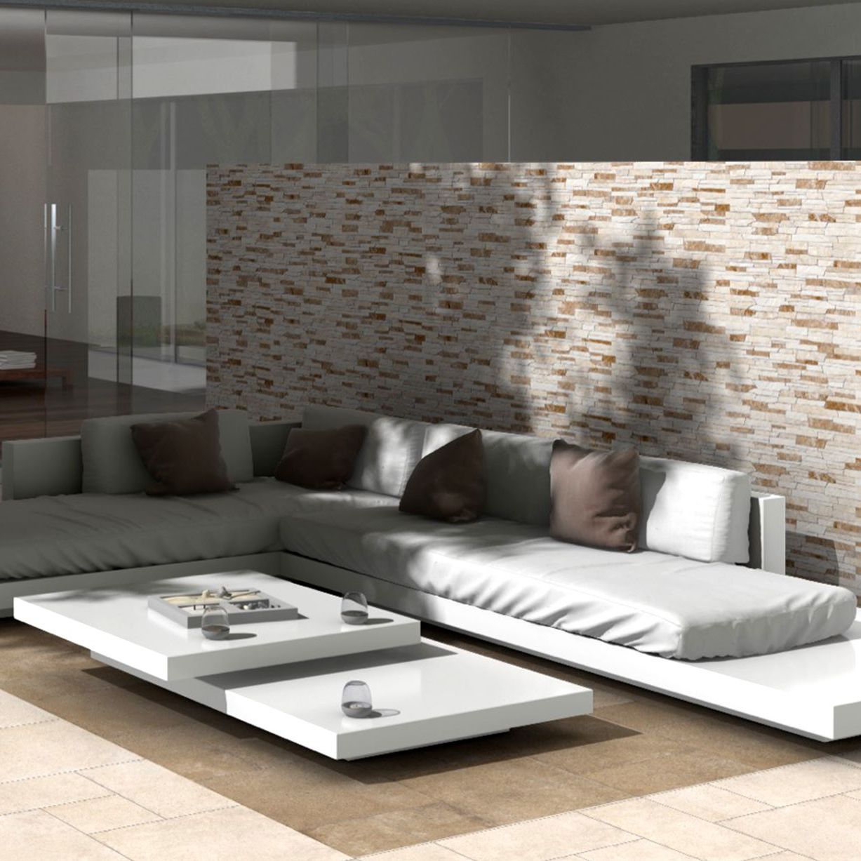 Placas de revestimento para ambiente interno - ALPES - Codicer - de ...