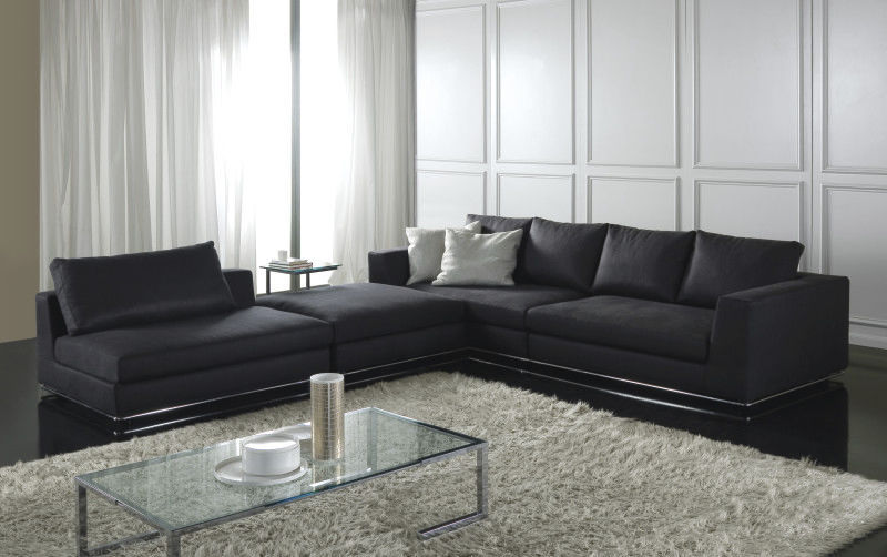 Sofá modular - LEONARD - Respace - contemporâneo / em tecido / em couro