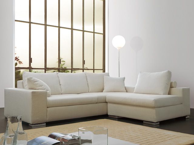 Sofá modular - ROGER - Respace - contemporâneo / em couro / branco