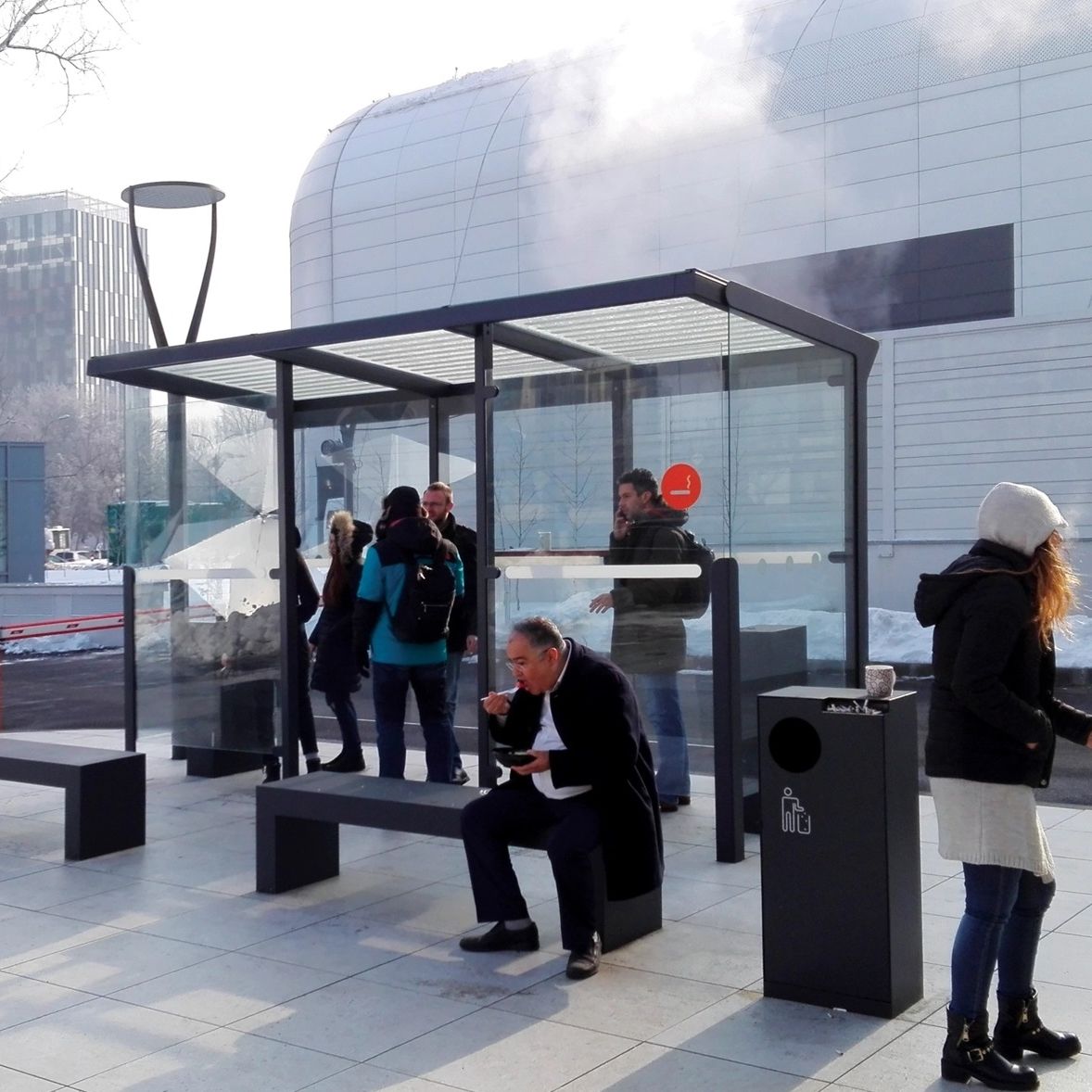 Cabine De Fumadores AUREO Mmcit Street Furniture