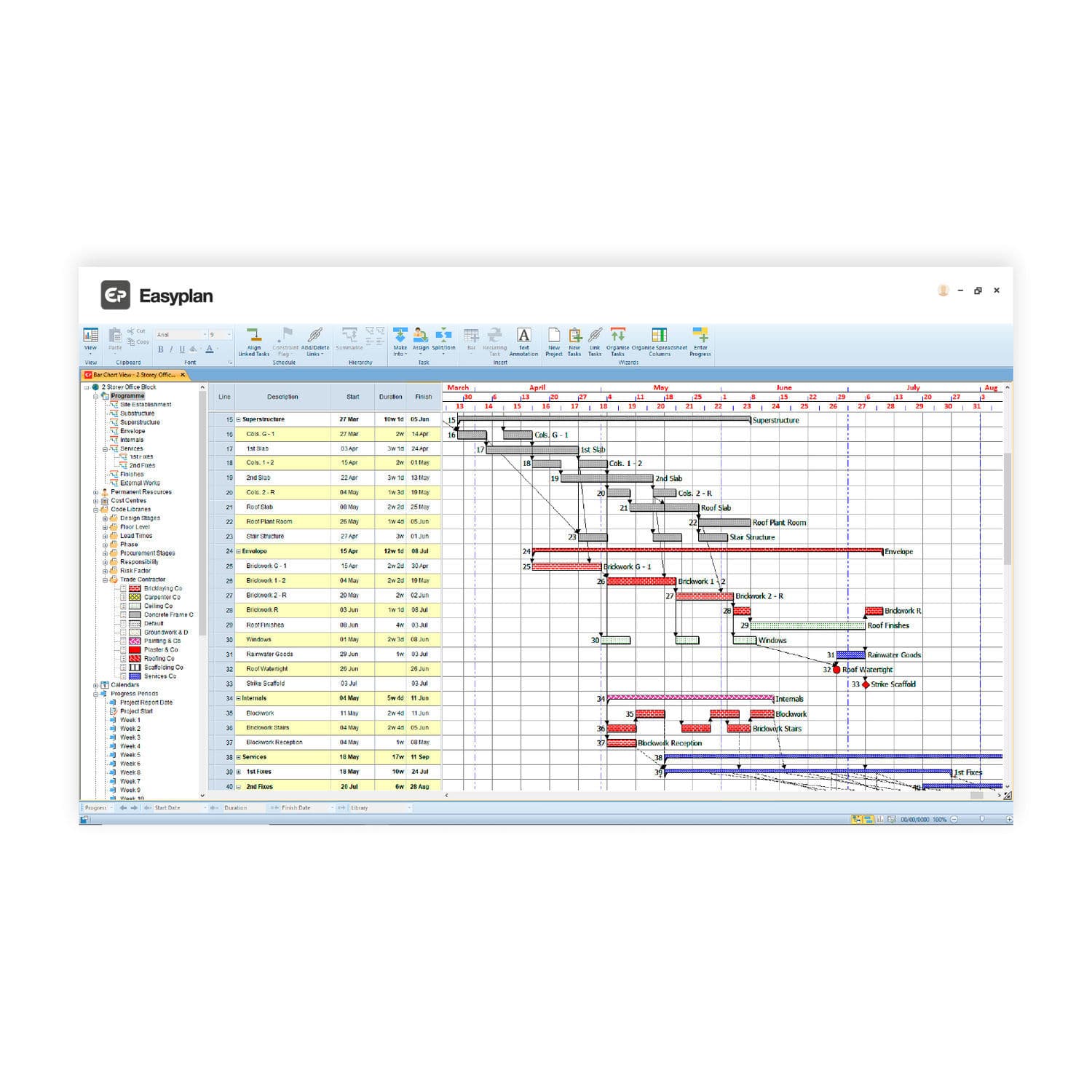 Software de gestão de projetos - EASYPLAN - Eleco Software - para estrutura de concreto / 2D