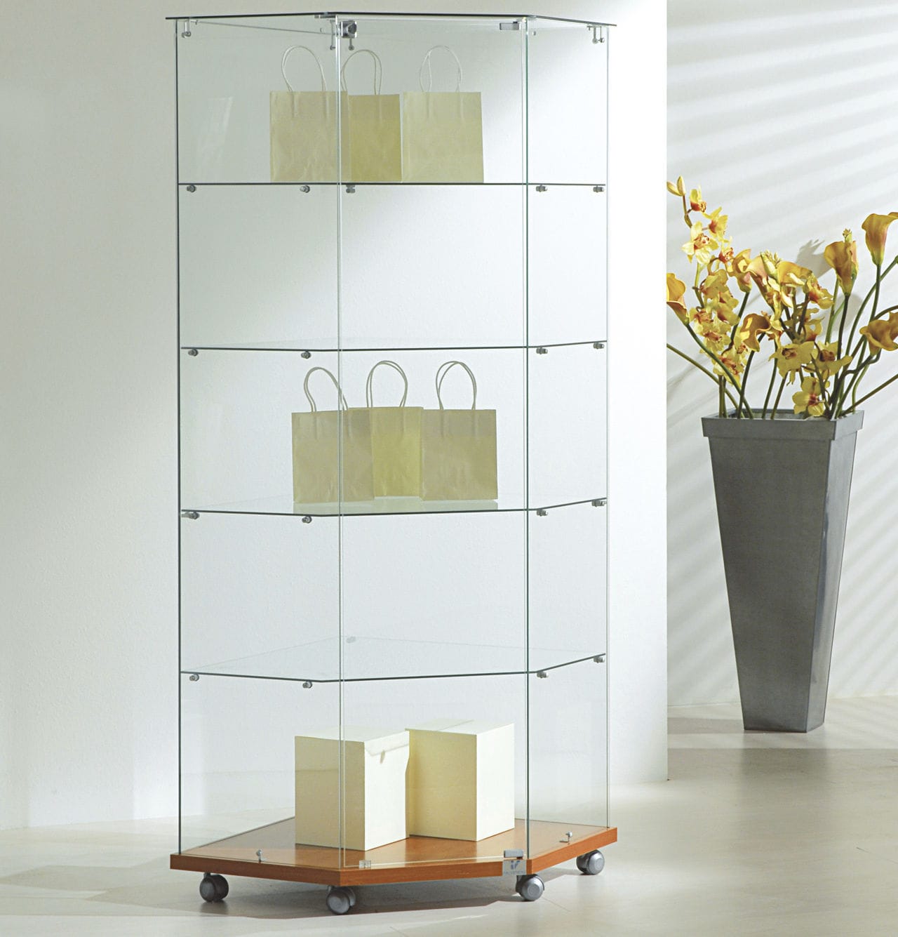 Vitrina contemporânea - 7/18 - Italvetrine - freestanding / em vidro ...