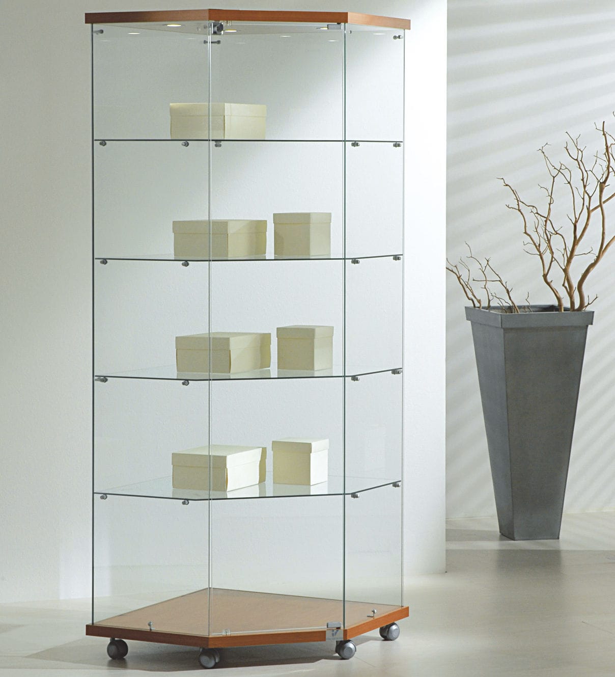 Vitrina contemporânea - 7/18L - Italvetrine - freestanding / em vidro ...