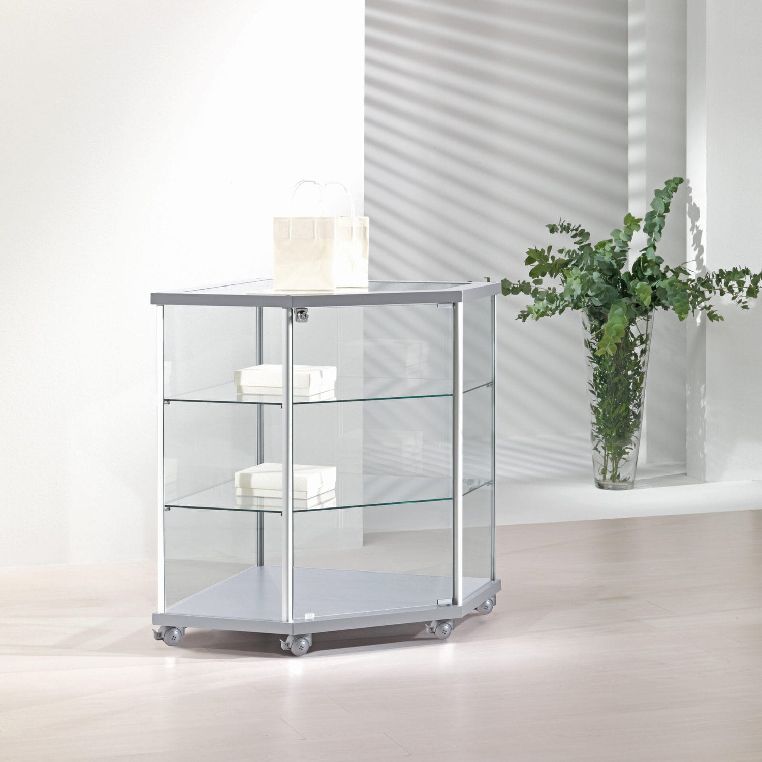Vitrina contemporânea - 70/B - Italvetrine - freestanding / em vidro ...