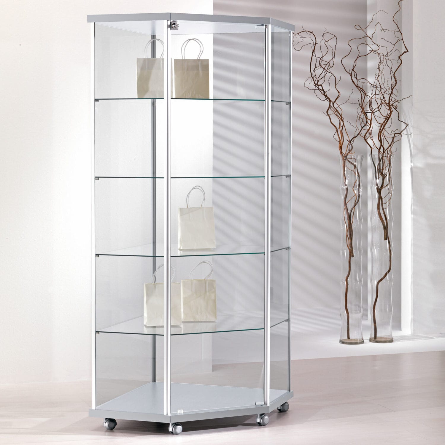 Vitrina contemporânea - 70/A - Italvetrine - freestanding / em vidro ...