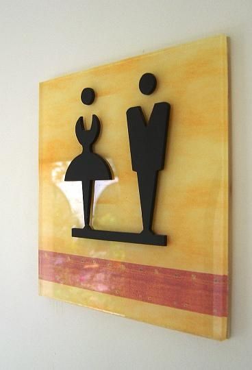 Placa de identificação de parede - PPH01 - Signo - em latão / para ...