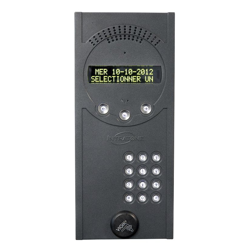 Porteiro eletrônico cinza - 01-0101 - Intratone - unidade interna / com ...